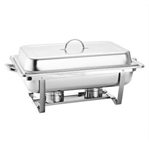 Réchaud d'acier inoxydable, chauffe-plat, chafing dish, 9.5L avec le ...