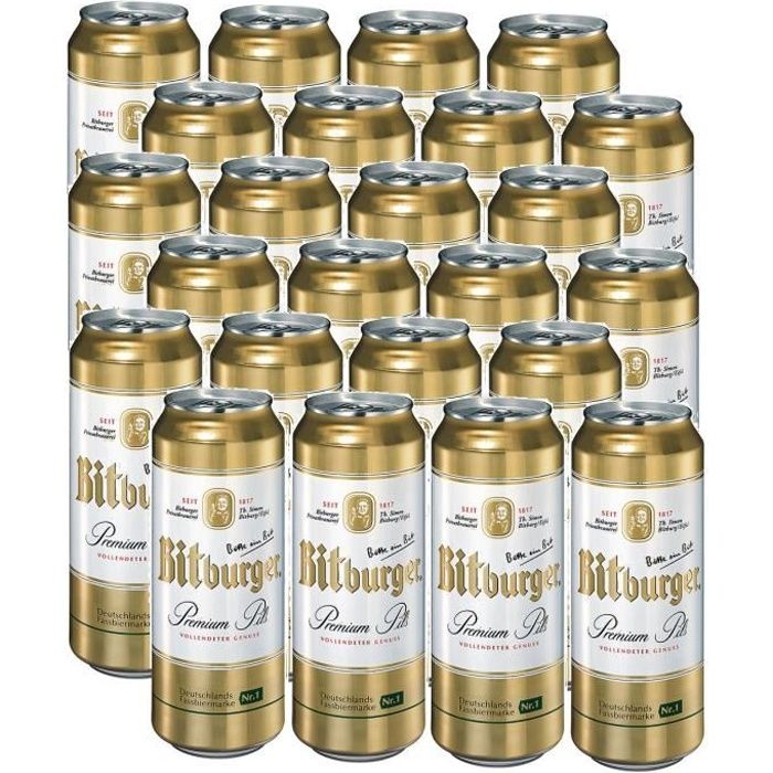 Bitburger Premium Pils Beer Biere 24 x 0,5l - Achat / Vente bière ...