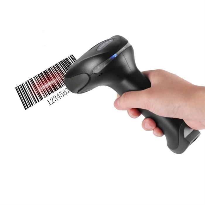 2.4G F6 USB Lecteur Code Barre sans fil-Scanner QR Scanner de codes à ...