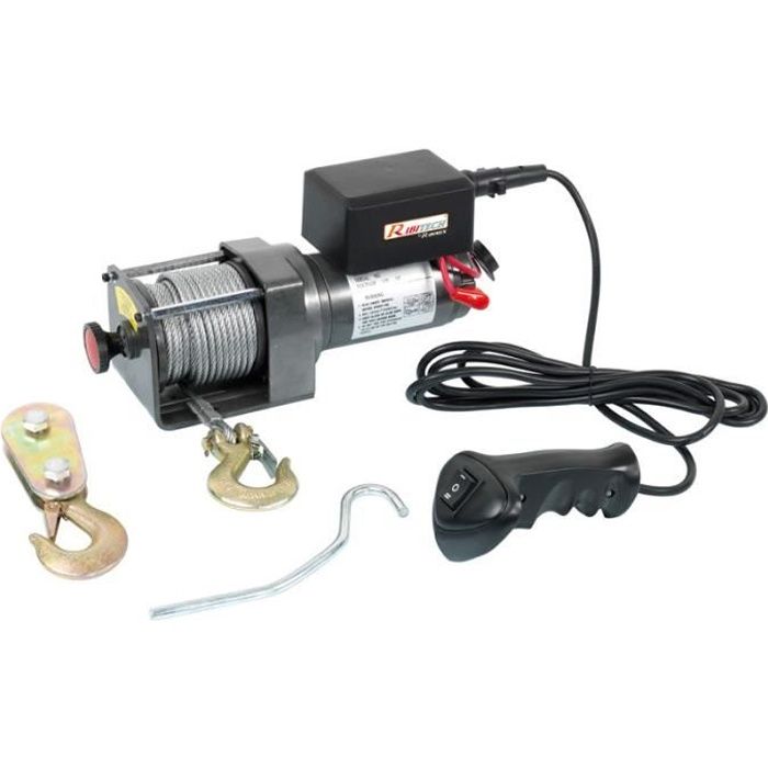 Treuil electrique 12V pour 4x4 et quad 2200 kgs - Achat / Vente treuil ...