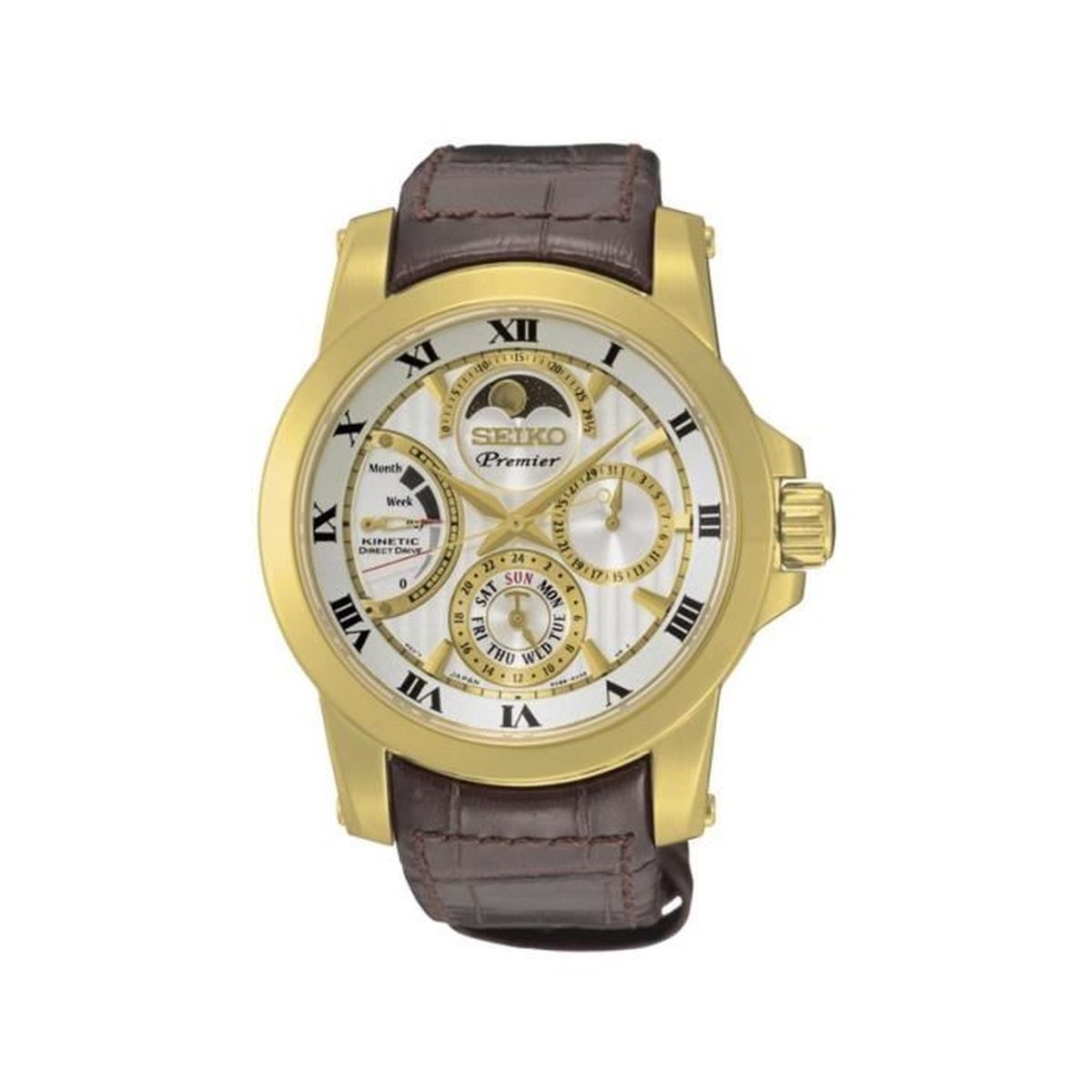 montre homme seiko premier kinetic srx003