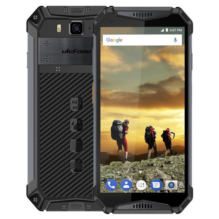 Smartphone Ulefone Armor 3 Noir 64Go 4G - IP69K/IP68 NFC+Google Pay ...