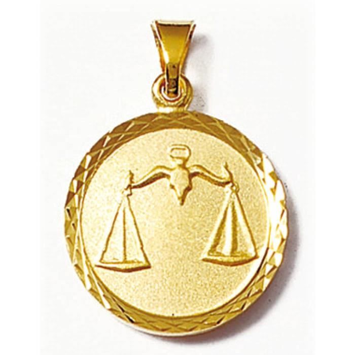 Pendentif femme plaqué or Balance médaillon Bijoux en Vogue - Achat ...