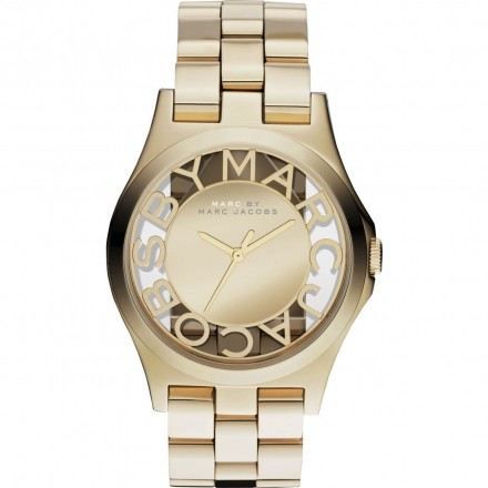 montre marc jacobs baker doree