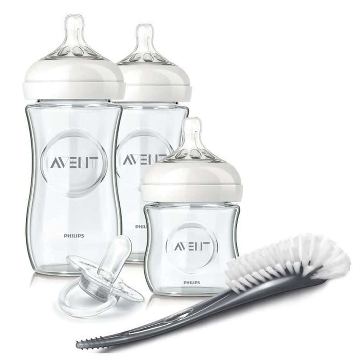 Philips Avent Kit Verre Natural - 3 biberons en verre Natural ( 1x120ml ...