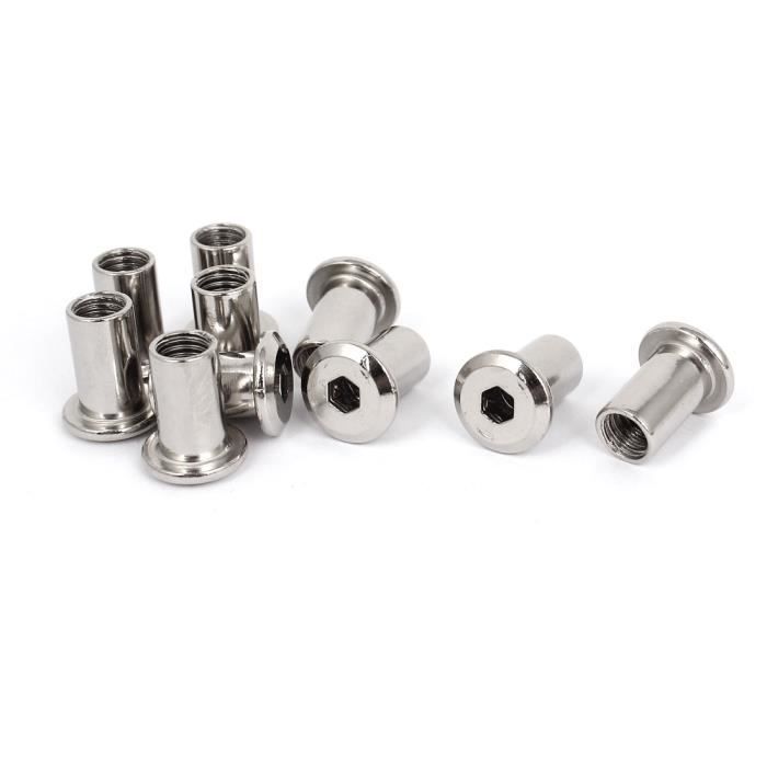 M8 x 20mm Rivet Douille Hexagonal Tête Capuchon Vis Insert Barillet ...