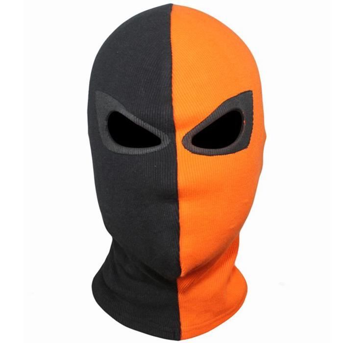 Deathstroke Cosplay Halloween Cagoule Masque Balaclava réglable Double ...