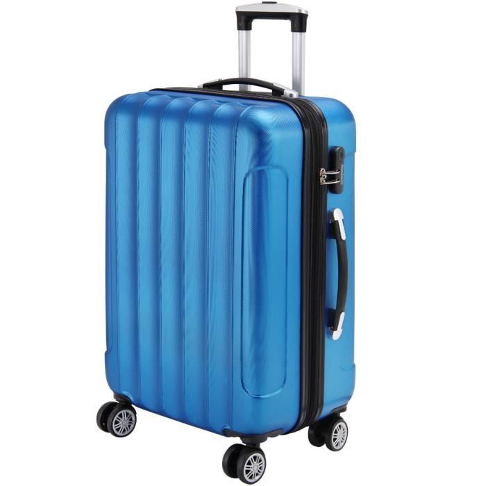 Valiserigide Bleu Bagage Malle Bleu Bleu - Achat / Vente valise ...