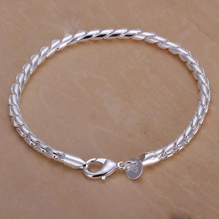 Bracelet Femme Argent fin 925 - Achat / Vente bracelet - gourmette ...