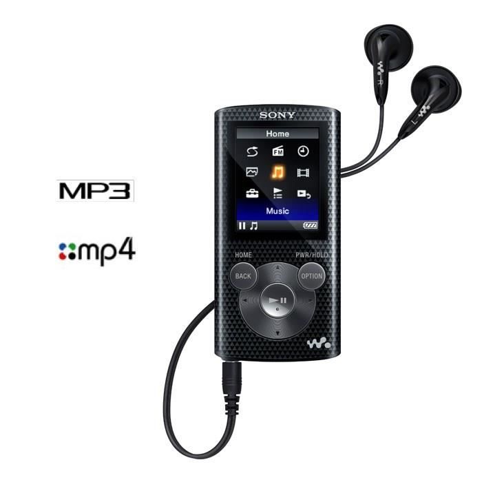 SONY NWZE-383 Lecteur MP3 MP4 4Go noir - lecteur mp4, prix pas cher ...