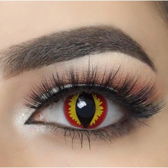 Lentilles De Contact De Couleur Fantaisie Crazy Lens Cosplay Oeil ...