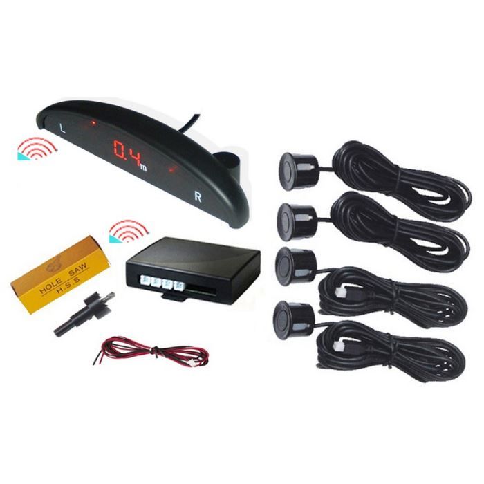 Radar de recul 4 capteurs à LED avec mini écran - Achat / Vente radar ...