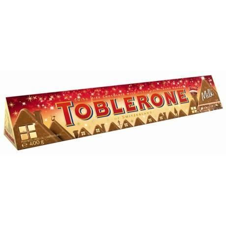 Confiserie de Noël: Toblerone au chocolat au lait, 400 Gr - Achat ...