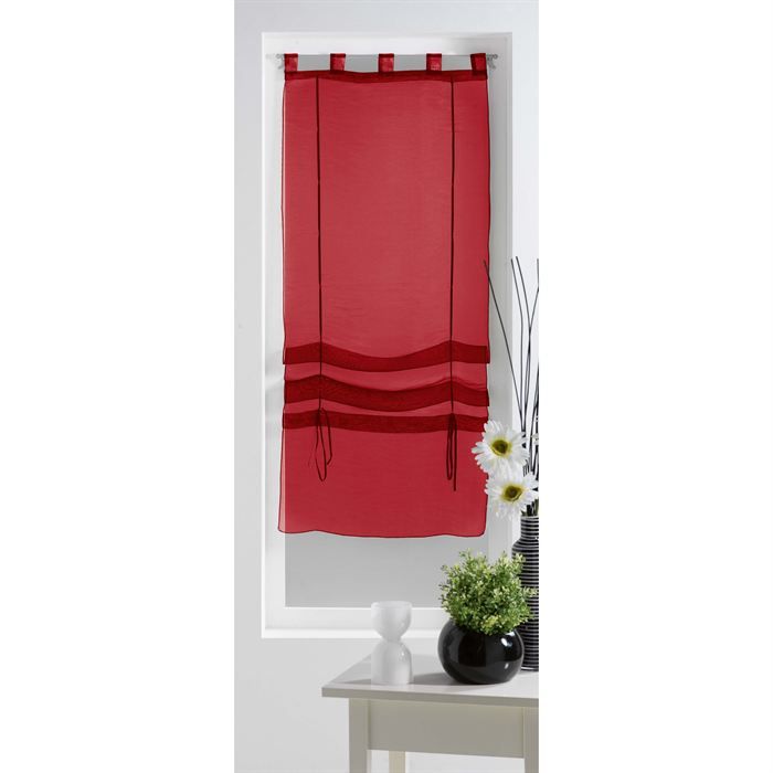 Store droit voile 45x180 cm UNI rouge - Achat / Vente store de fenêtre ...