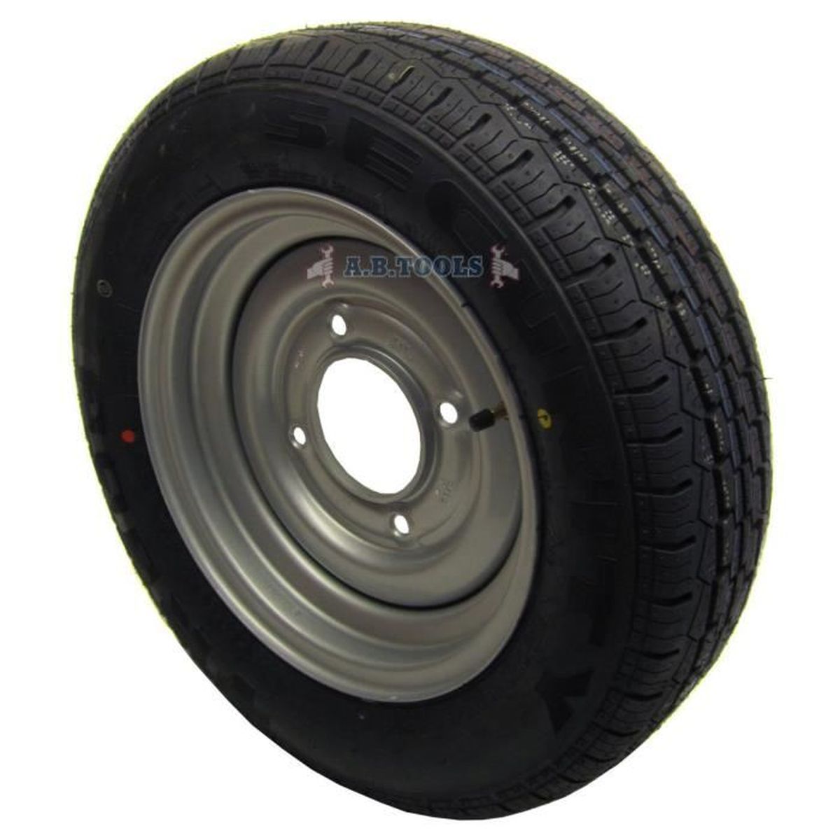 Roue et pneu de remorque 155 / 70 R12 51/2" TRSP PCD06 - Achat / Vente ...