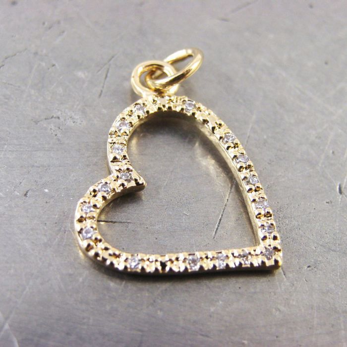 Pendentif Plaqué Or "Coeur Sublime" Blanc - Achat / Vente pendentif ...