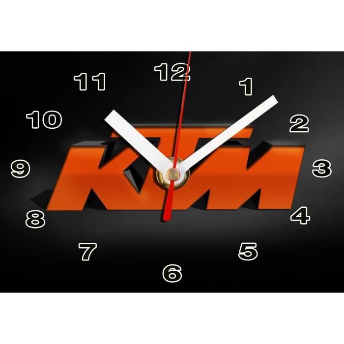 LOGO MOTO, KTM, EN HORLOGE MURALE 01M - Achat / Vente horloge - pendule ...