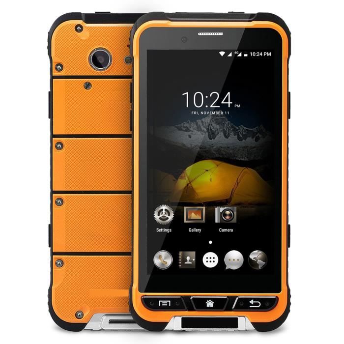 Ulefone Armor 3+32G orange IP68 telephone tactile intelligent - Achat ...