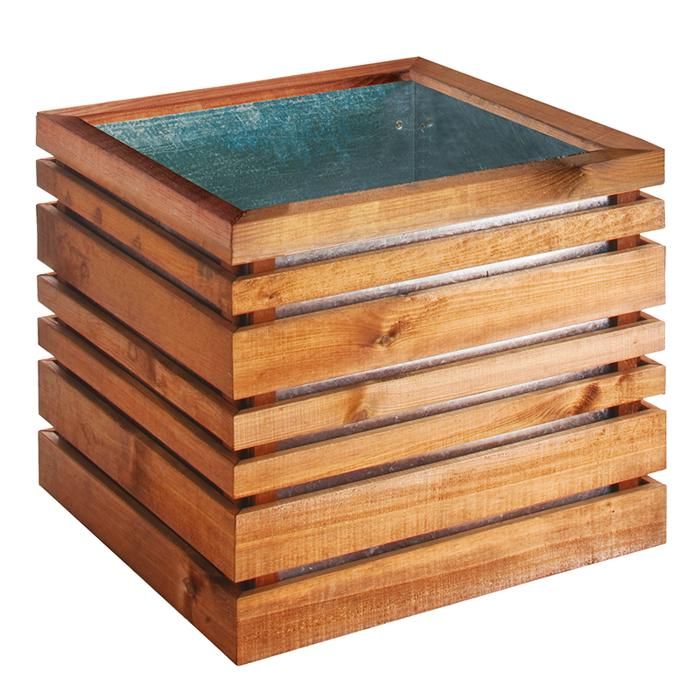 Bac a fleur en bois - les bons plans de Micromonde