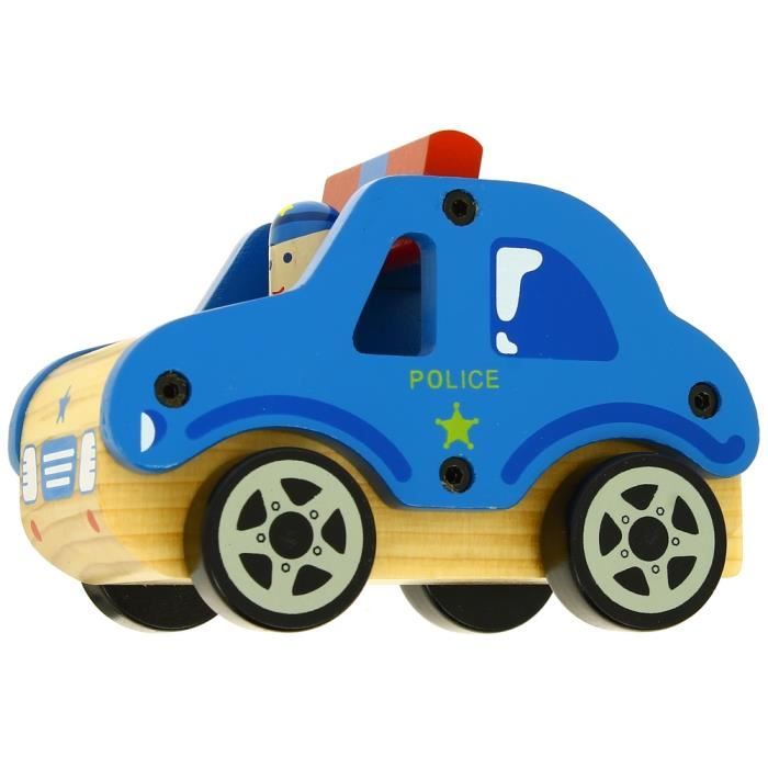 Voiture en Bois Police Jouet Enfant Bébé Luxe - Achat / Vente voiture ...