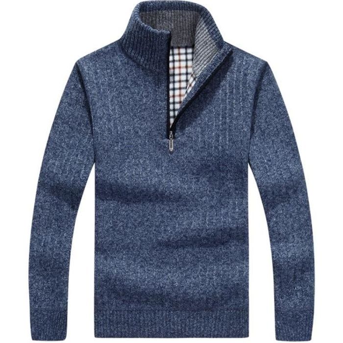 Automne et hiver Pull Laine Homme Plus épais Plus de cachemire Marque ...