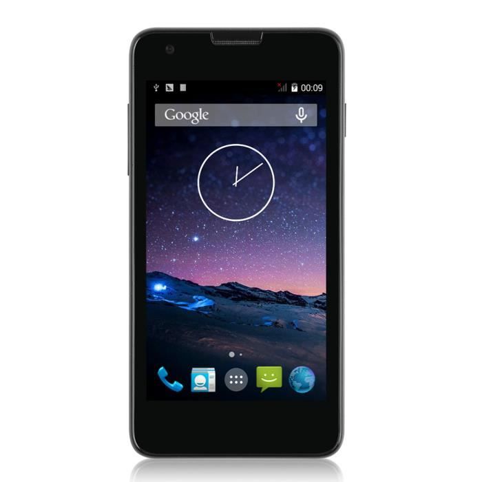 4.5" 3G Android 4.4 Téléphone Portable Double SIM Smartphone Noir Dual ...