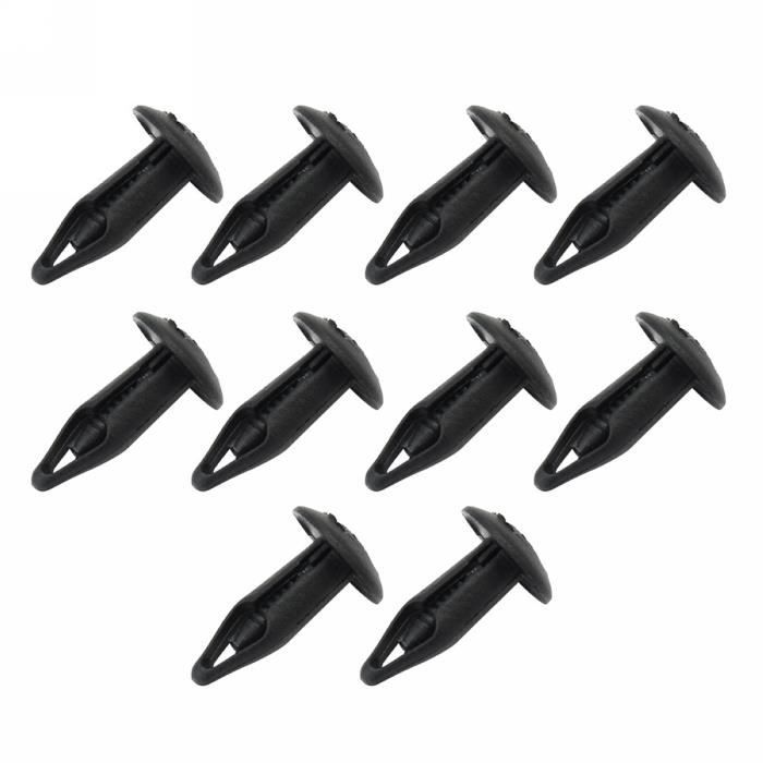 10x Clip Agrafe Plastique Pare-chocs Fixation Rivet Pièces Pr Voiture ...