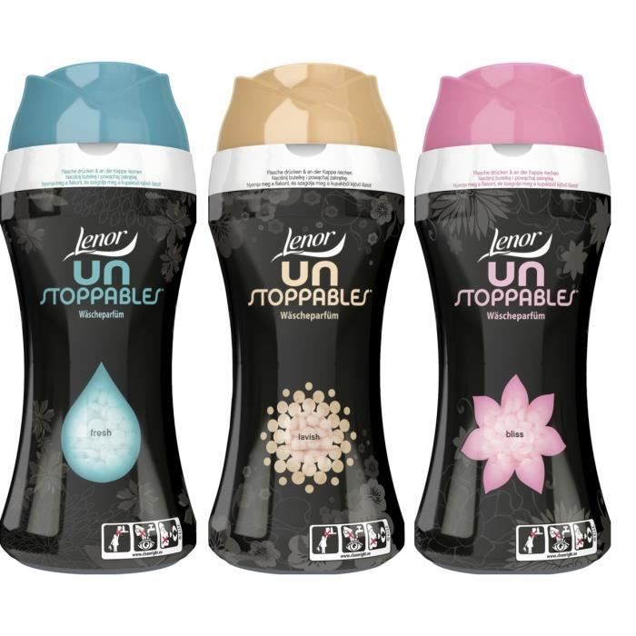 Lenor Unstoppables buanderie parfum Probierset Bliss frais Lavish ...