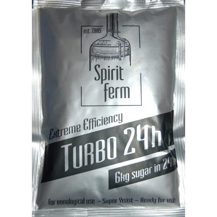 LEVURE RAPIDE - TURBO 24h 195g - Distillateurs Levure Turbo Levures ...