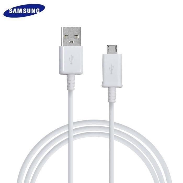 Samsung Original Data Câble se Charge Cable Blanc 1,2 mètre Micro USB ...
