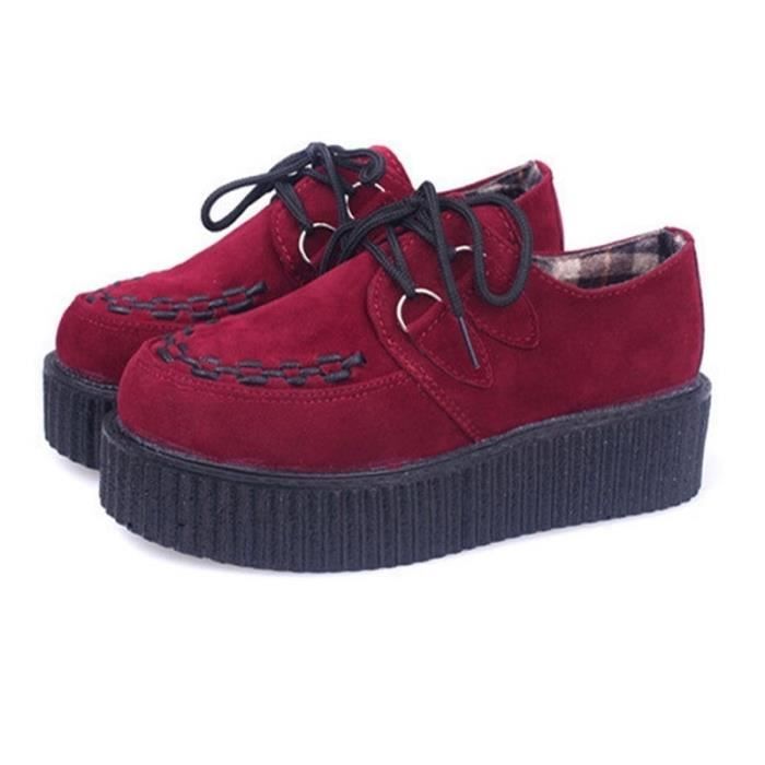 chaussure plateforme style creepers