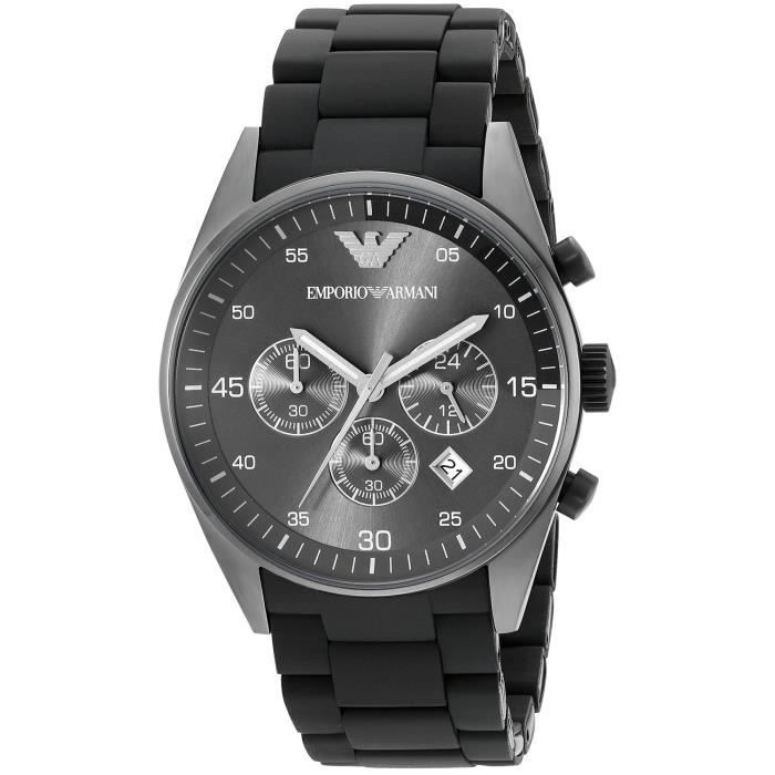 montre homme emporio armani ar5866 noir