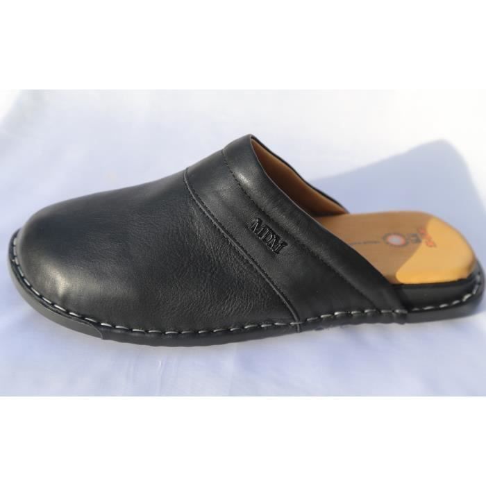 chaussure sabot cuir homme