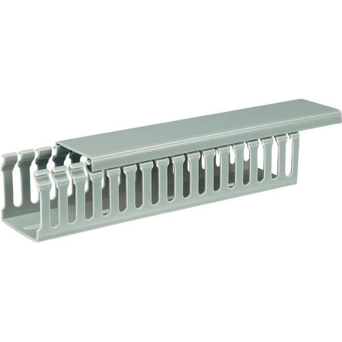 Goulotte de câblage électrique 2 m, 45 x 45mm gris - Achat / Vente ...