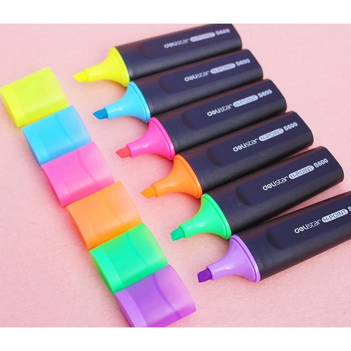6pc marqueur fluorescent stylo marqueur de couleur des graffitis ...