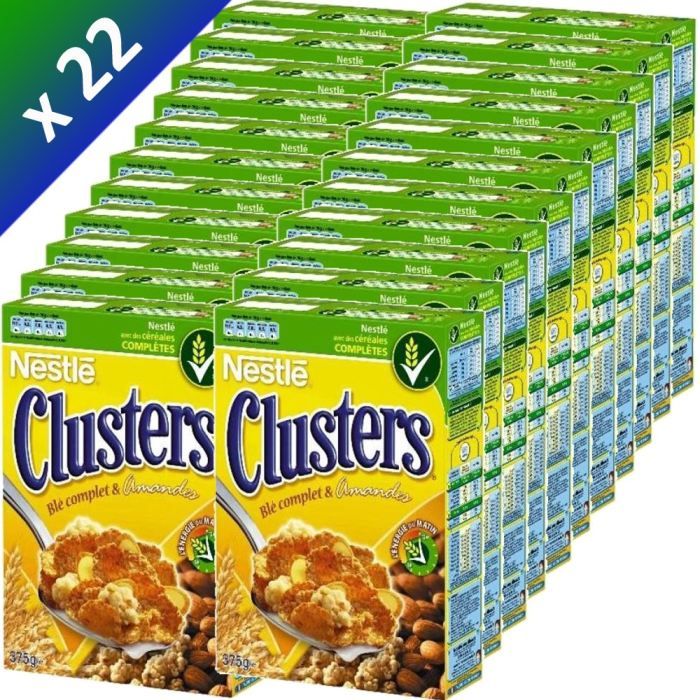 CLUSTER Blé Complet Amande 400g (x22) - Achat / Vente céréales petit ...