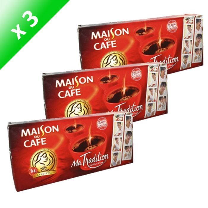 MAISON DU CAFE Café moulu Ma Tradition 4x250g (x3) - Achat / Vente café ...
