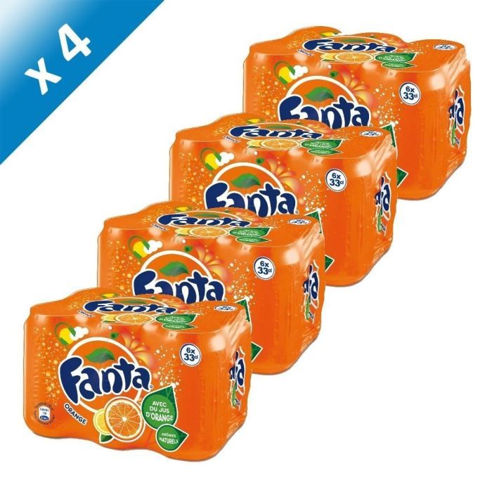 FANTA Orange 6x33cl (x4) - Achat / Vente soda - thé glacé PCB4 FANTA ...