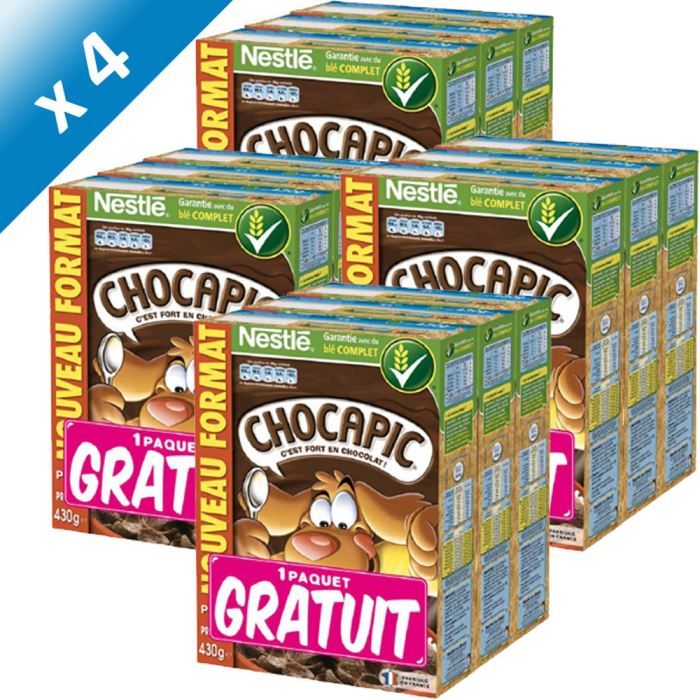 NESTLE Chocapic Lot 2+1 430g (x4) - Achat / Vente céréales petit dej ...