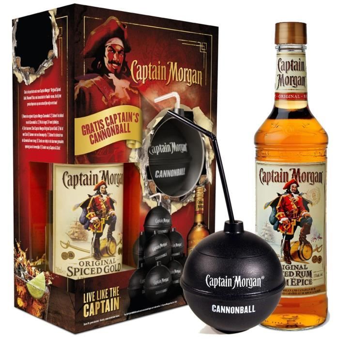 Captain Morgan spiced Coffret 70cl - Achat / Vente rhum Coffret Captain ...
