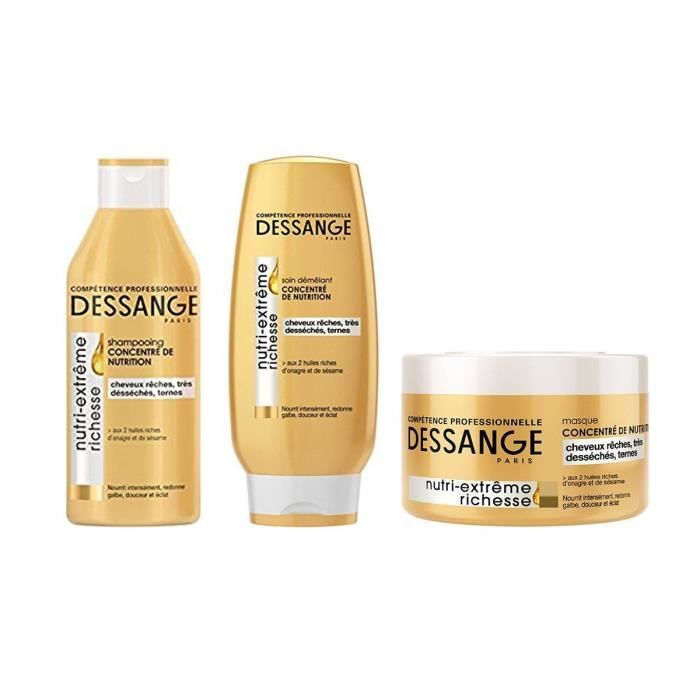 Pack DESSANGE Nutri-Extrême Richesse : Shampoing + Après-shampoing ...